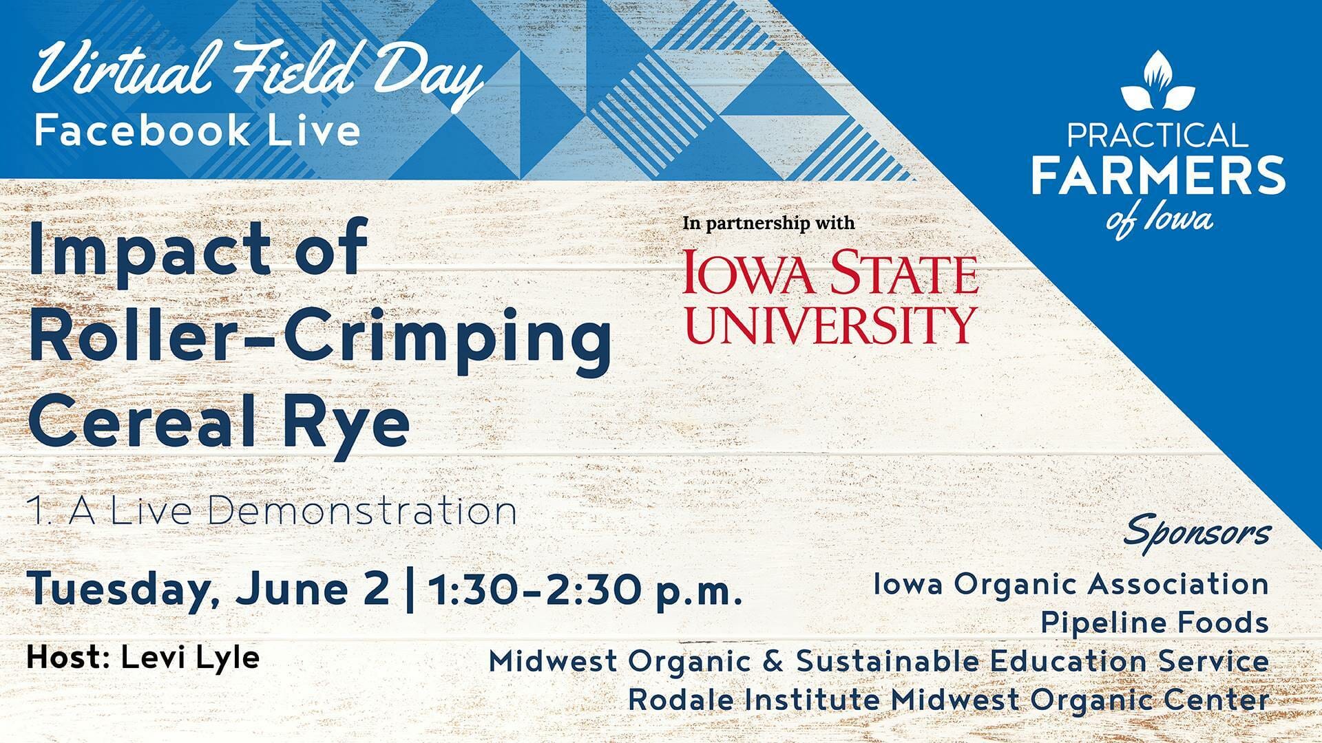 Roller-Crimping Cereal Rye – A Live Demonstration - Virtual Field Day ...