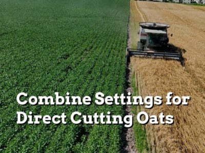 Combine Settings for Direct Cutting Oats - Practical Cover Croppers ...